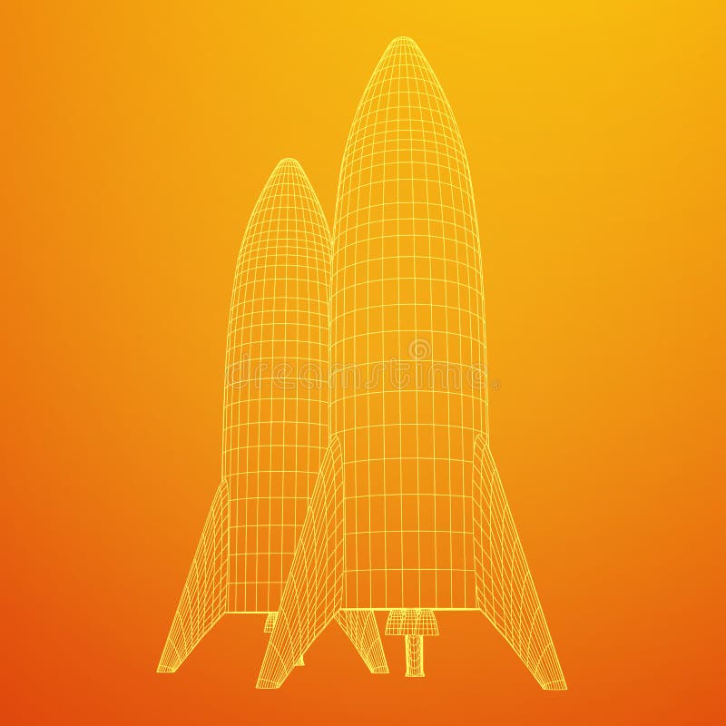 Modern Rocket Ready To Launch Stock Vector - Illustration of retro ...