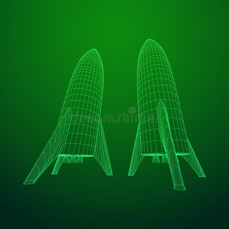 Modern Rocket Ready To Launch Stock Vector - Illustration of connect ...