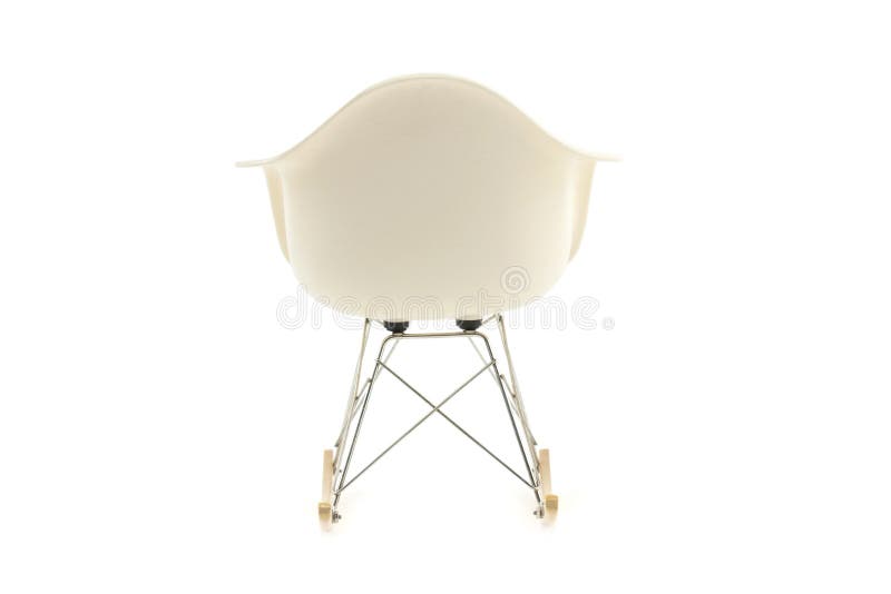 White modern rocking chair stock photo. Image of classic - 9140650