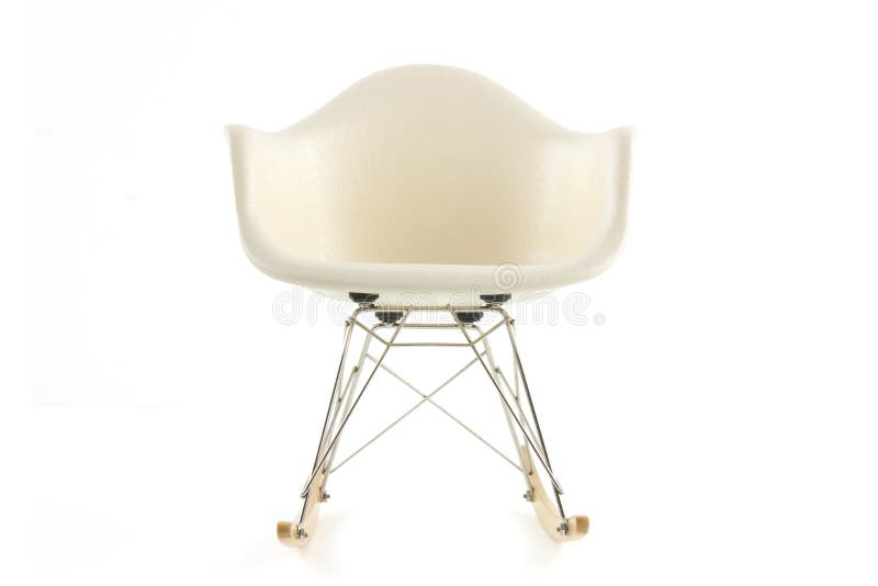 White modern rocking chair stock photo. Image of classic - 9140650