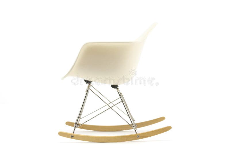 White modern rocking chair stock photo. Image of classic - 9140650