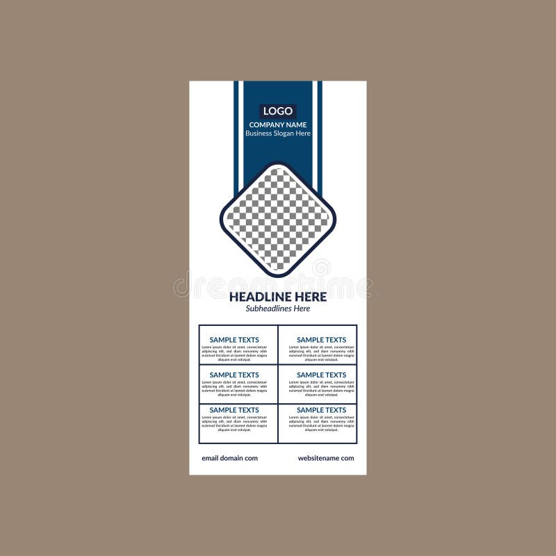 Modern Roll Up Banner Design. Elegant Template Display for Promotional ...