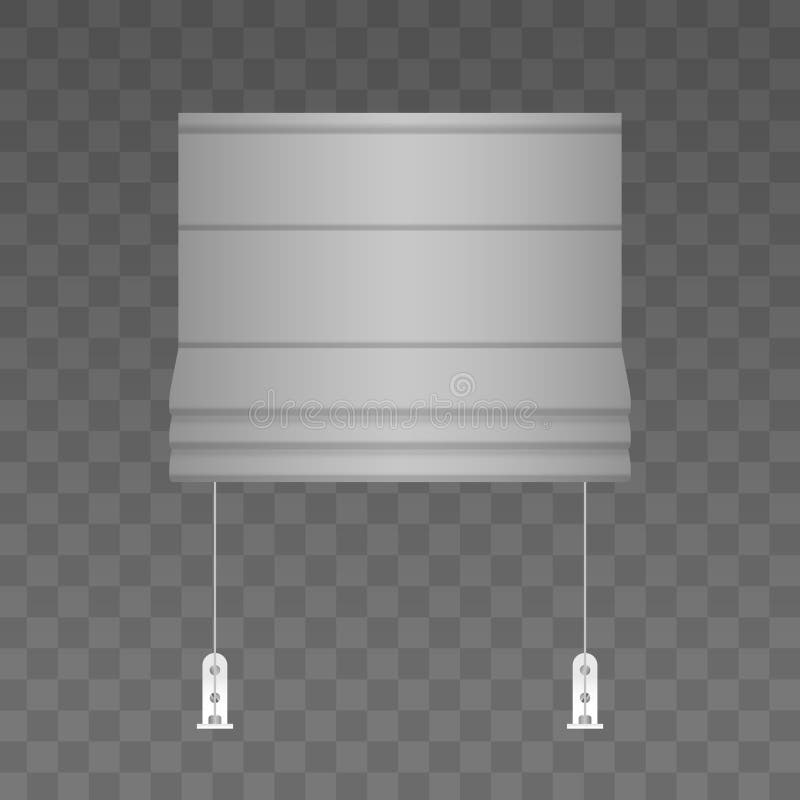 Modern Roller Blinds Isolated on Transparent Background. Realistic 3d ...