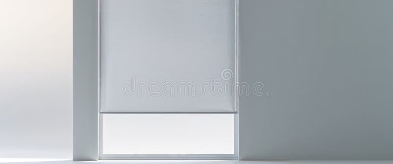 Modern Roller Shade for Windows - Light Gray or White Shade Design ...