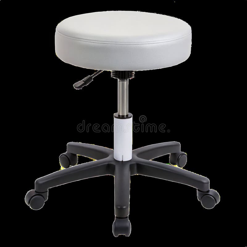 Modern Rolling Stool Isolated on Transparent Background Stock Photo ...