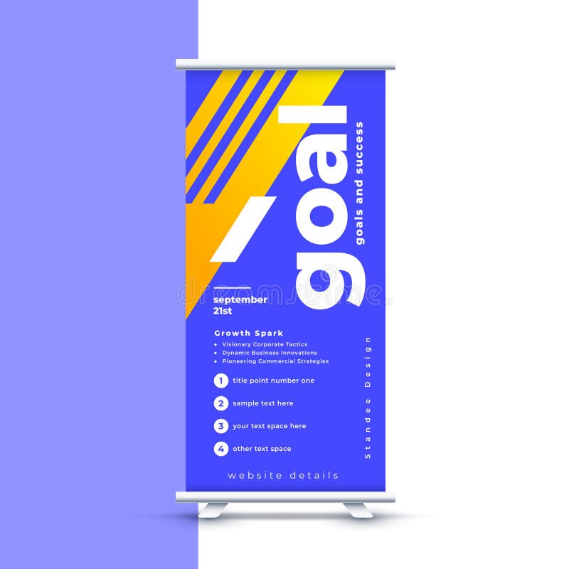Modern Rollup Standee Cover Template for Corporate Seminar Stock Vector ...