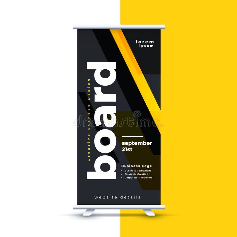 Modern Rollup Standee Display Cover Banner for Outdoor Branding Stock ...