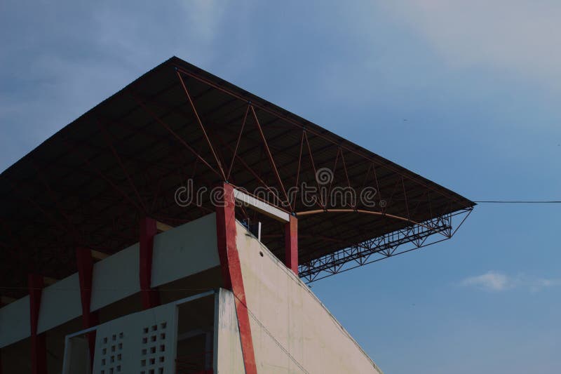 Modern Roof with Angular Architectural Design Stock Photo - Image of ...