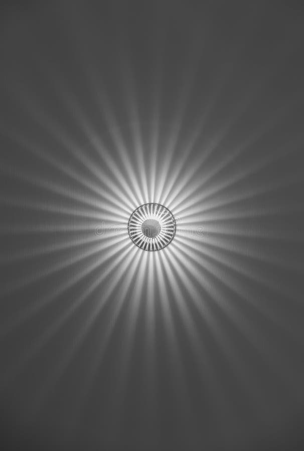 Modern Roof Light with Circle Ray Ring Background Stock Image - Image ...