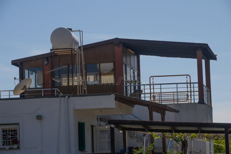 Modern Rooftop Structure Showcasing a Blend of Architecture and ...