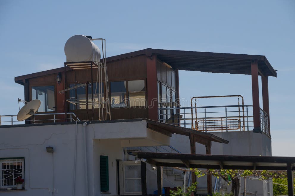 Modern Rooftop Structure Showcasing a Blend of Architecture and ...