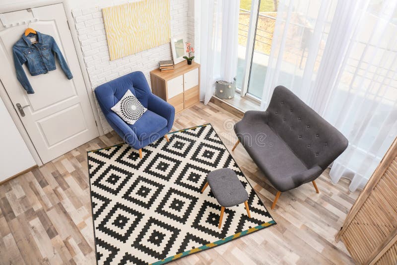 Modern Room Interior. Security CCTV Camera Stock Photo - Image of ...