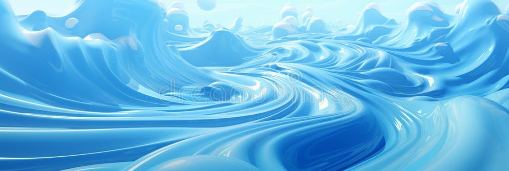 Modern Room Interior View with Liquid Fluid Wavy Flow Background_ Stock ...