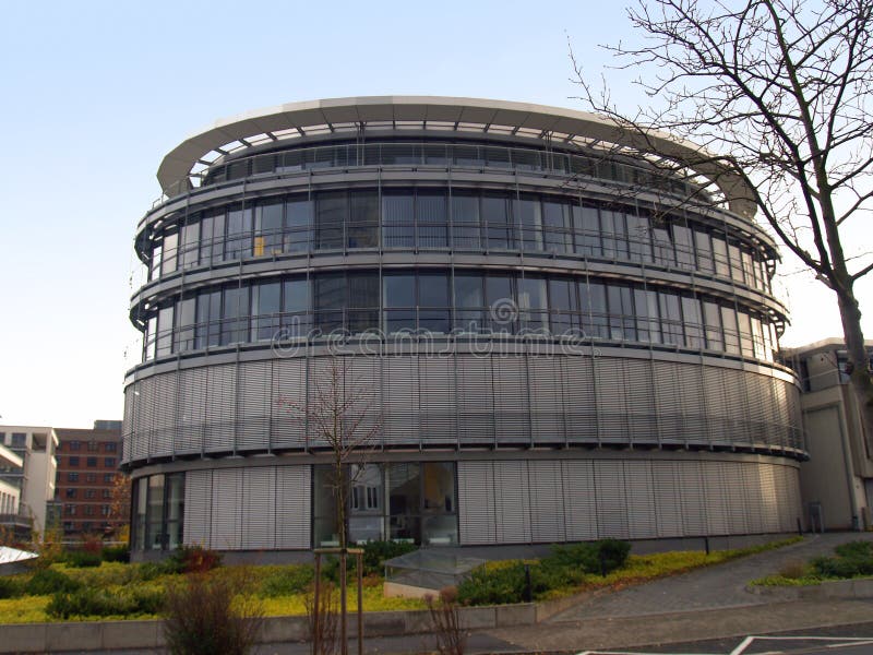 Modern Round Building in Bonn Stock Image - Image of exterior, built ...