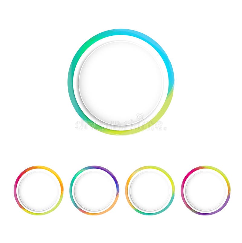 Modern Round or Circles Abstract Banners Overlay. Graphic Banners ...