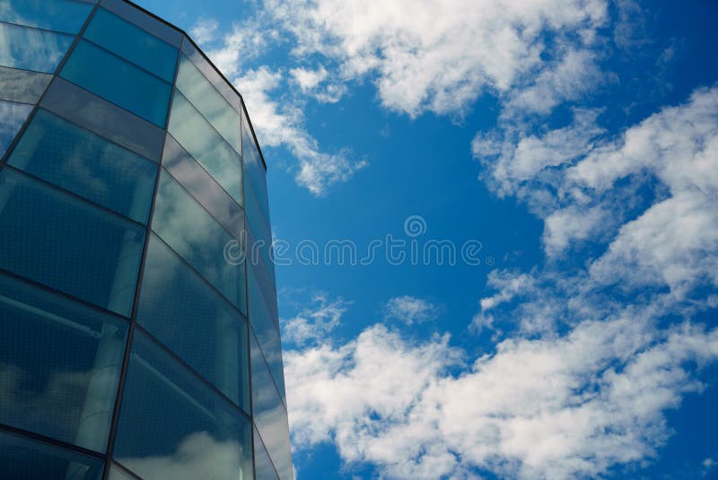 Modern Round Glass Building Stock Photo - Image of office, organization ...