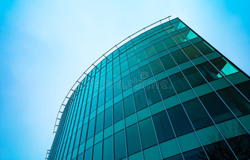 Modern Round Glass Building Stock Photo - Image of modern ...