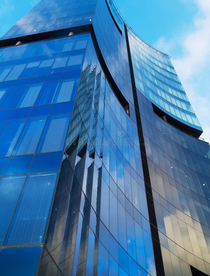 Modern Round Office Building. Stock Photo - Image of corporate, facade ...