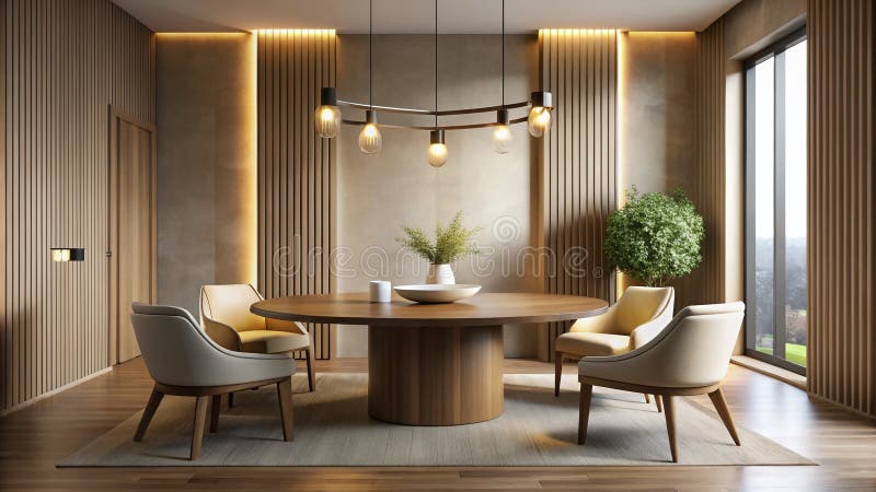 Modern Round Table Design Creating a Balanced and Inviting Interior ...