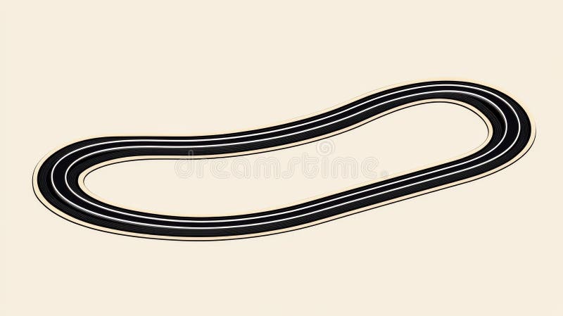 The Modern Route of a Railroad Train. a Rail Pattern in a Round ...