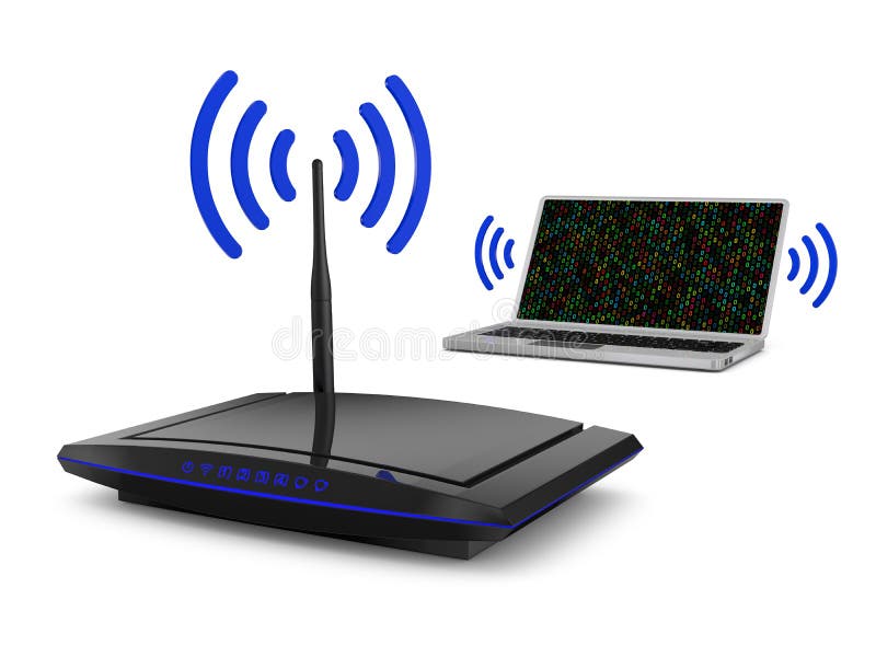 WiFi router stock illustration. Illustration of business - 46629041