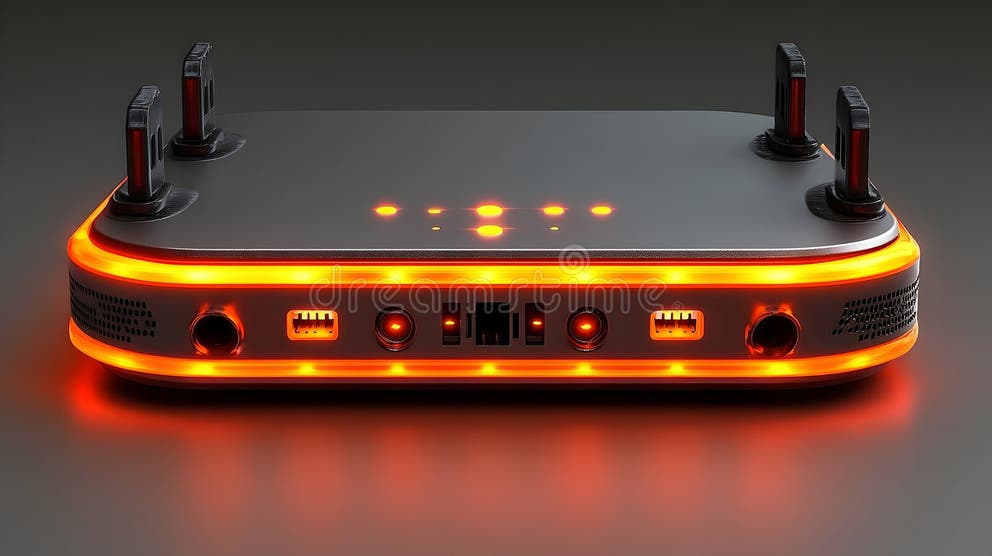 Futuristic Network Hub stock illustration. Illustration of connection ...