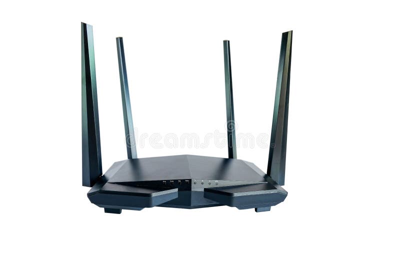 Modern Router Parts of a Computer Network Stock Image - Image of ...