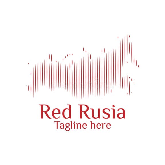 Modern Russia Map Wave Logo Template Designs Vector Illustration Simple ...