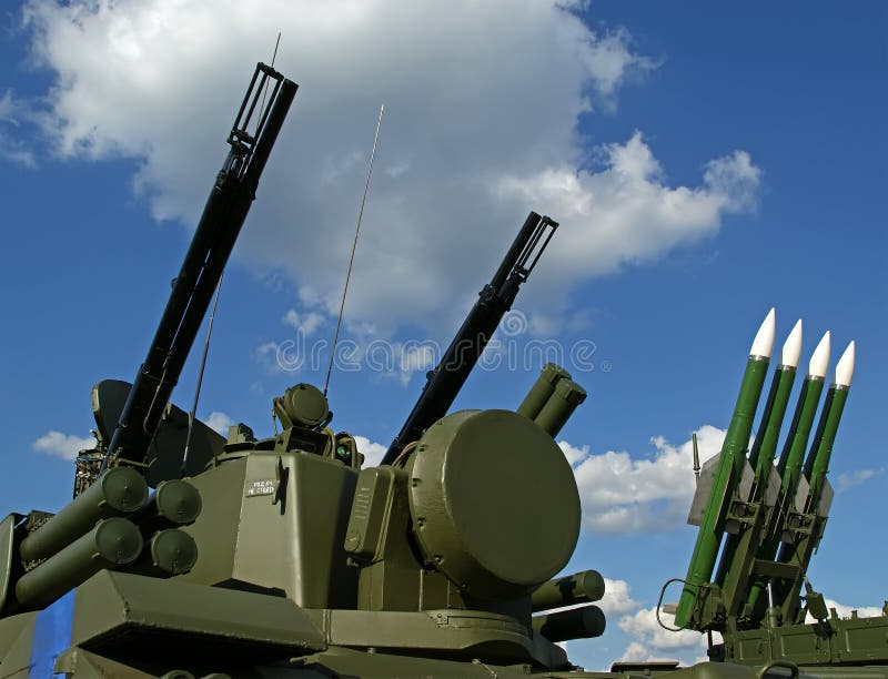 Modern Russian Anti-aircraft Missiles Stock Image - Image of agression ...