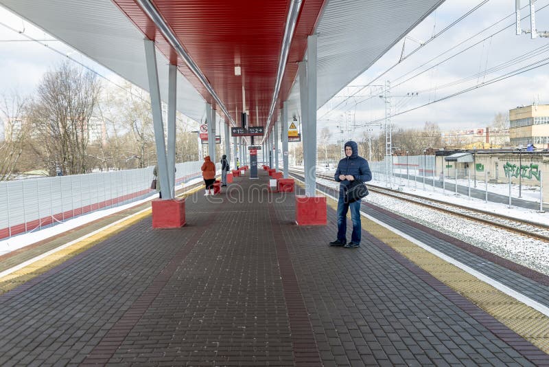 Modern Russian Railways Stations and Passenger Trains Editorial Image ...