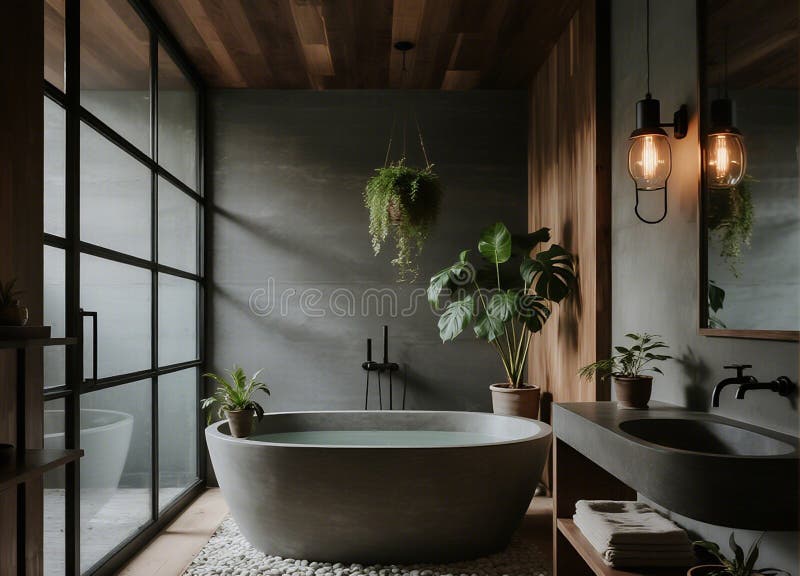 Bamboo Corner Cabinet Bathroom Stock Photos - Free & Royalty-Free Stock ...