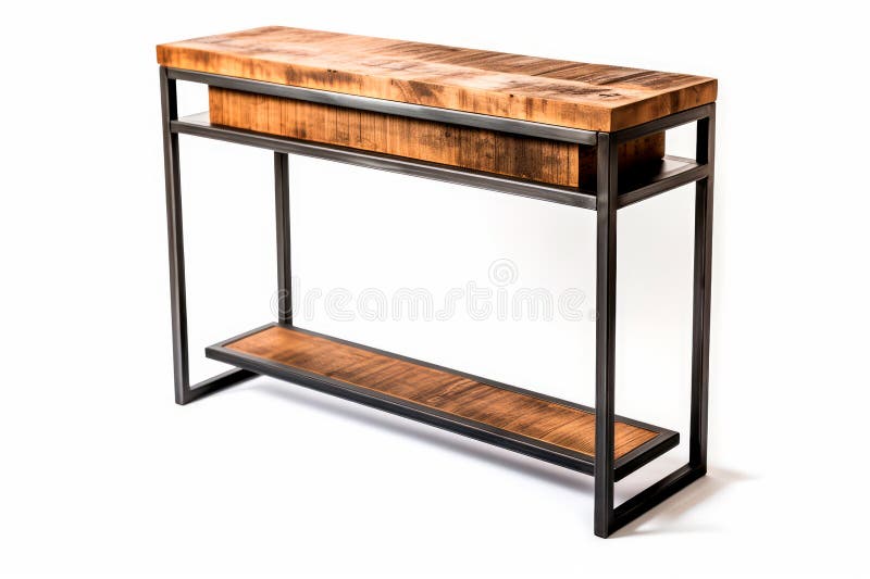 Modern Rustic Console Table: Reclaimed Wood and Metal in Perfect ...