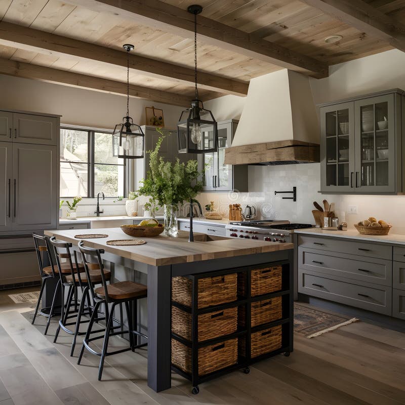 Modern Rustic Kitchen Design: a Harmonious Blend of Natural Charm and ...