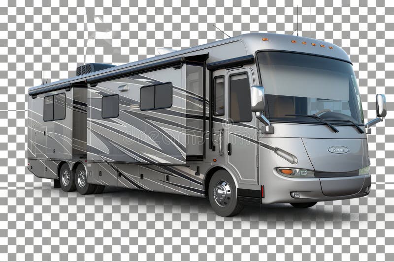Modern RV Motorhome Ready for the Open Road Adventure Stock ...