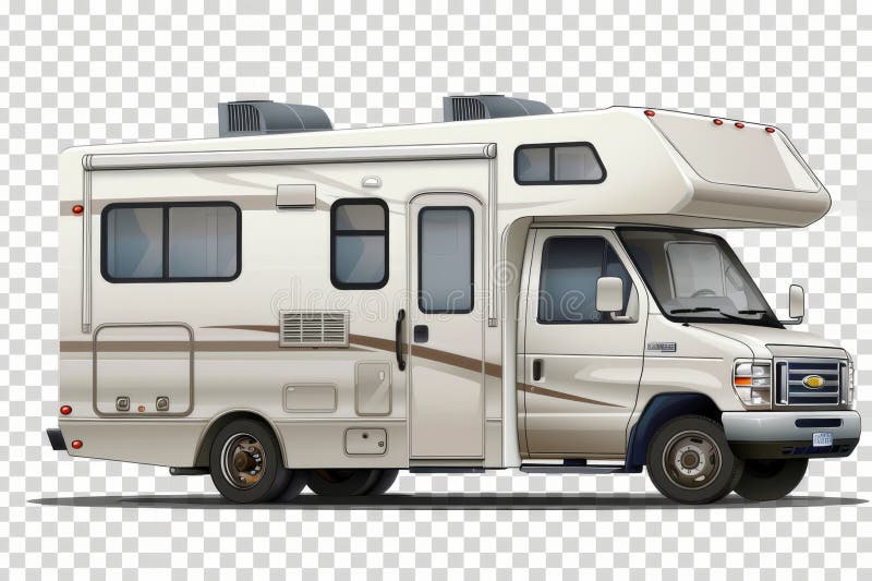Modern RV Motorhome Ready for the Open Road Adventure Stock ...