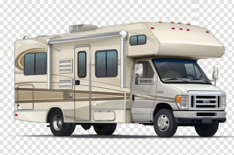 Modern RV Motorhome Ready for the Open Road Adventure Stock ...