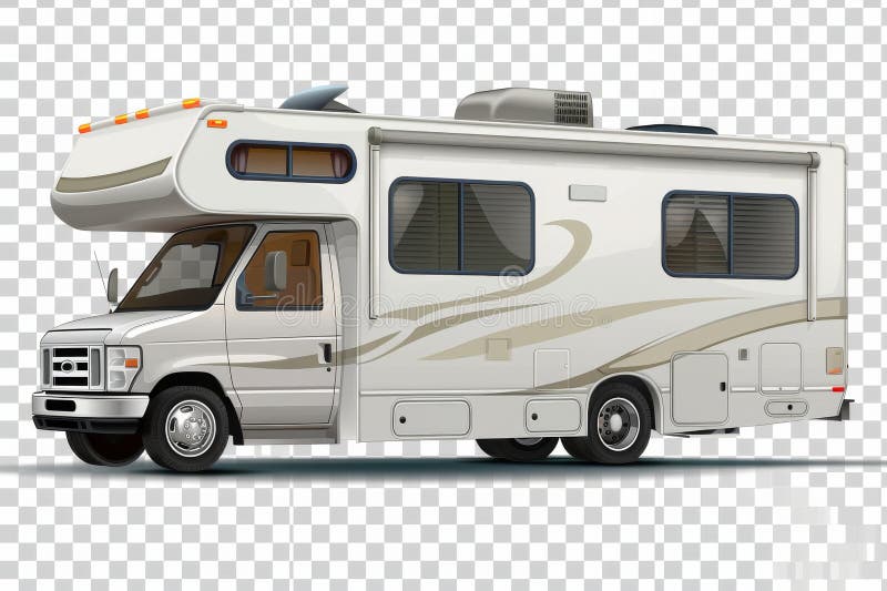 Modern RV Motorhome Ready for the Open Road Adventure Stock ...