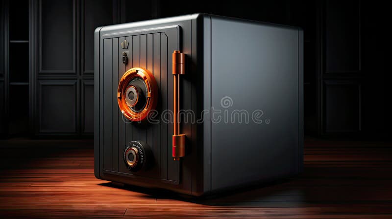 Modern Safe with Combination Lock, Security, Financial Protection Stock ...