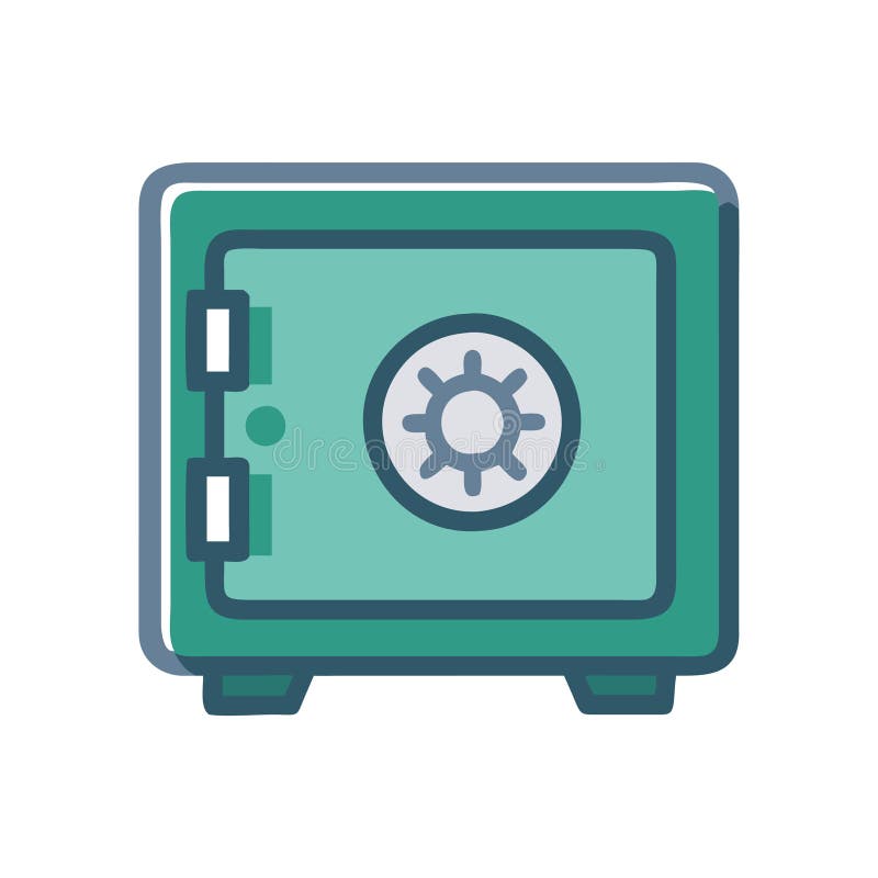 Modern Safe Vault for Security Stock Vector - Illustration of money ...