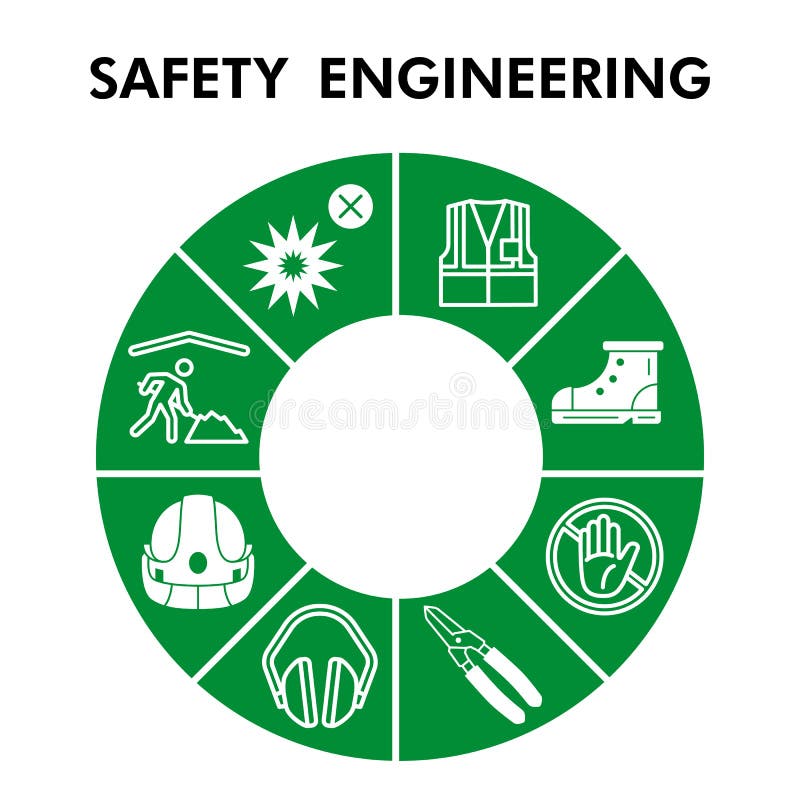 Safety Engineering Solid Icon Set, Industry Symbols Collection or ...