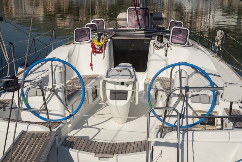 Modern sailboat stock image. Image of travel, nautical - 253391781