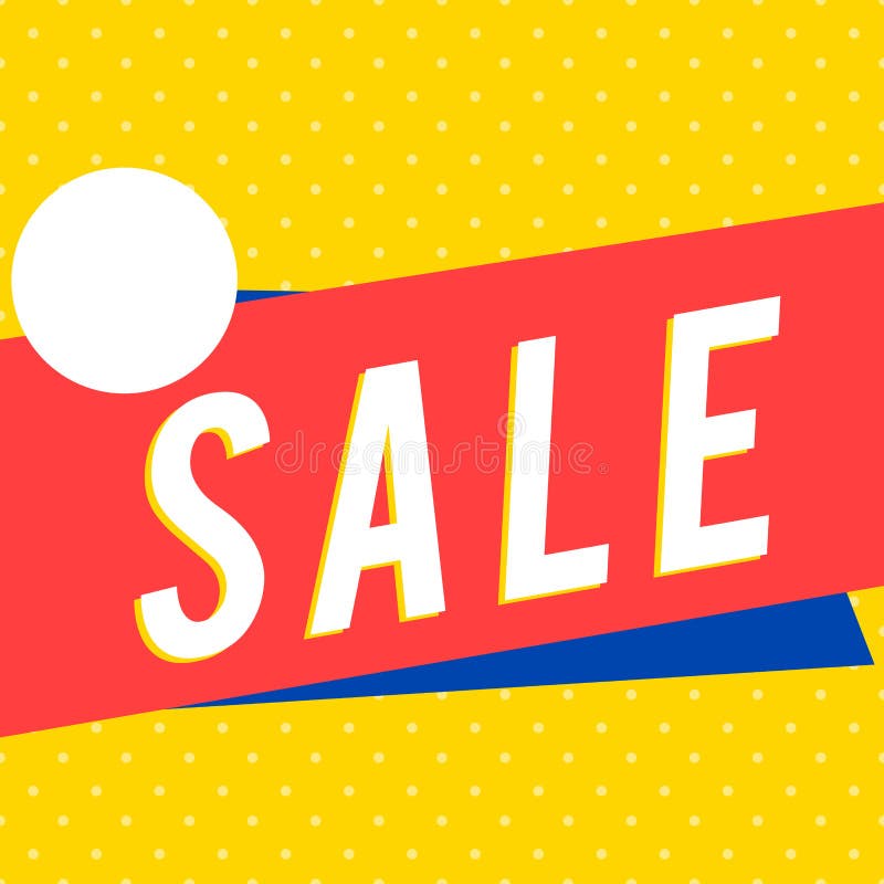 Advertisement Square Banner for Shop with Transparent Background Stock ...