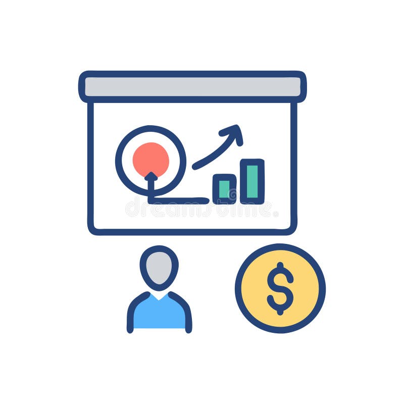 Modern Sales Pitch Icon for Strategy Stock Image - Illustration of ...