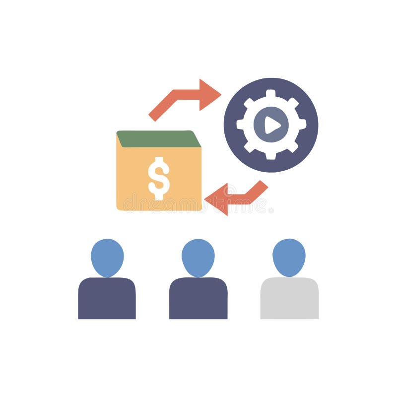 Modern Sales Process Icon for Analysis Stock Image - Illustration of ...