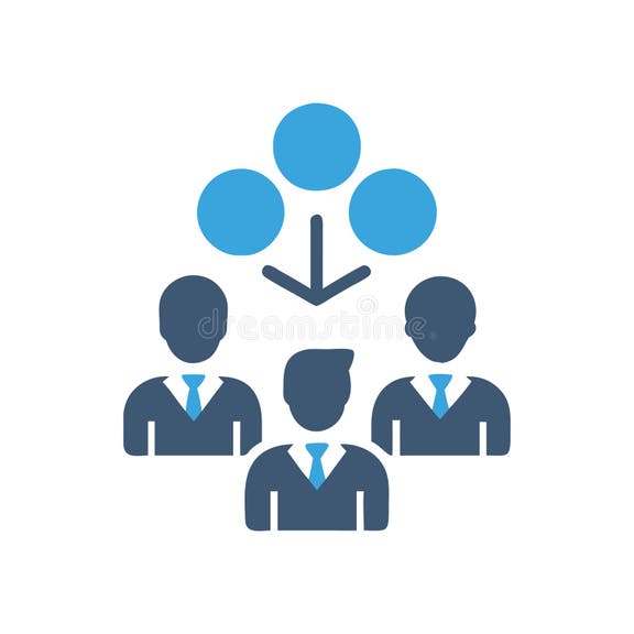 Modern Sales Team Icon for Leadership Stock Image - Illustration of ...