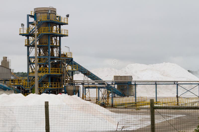 Modern salt refinery stock image. Image of grounds, product - 26769581