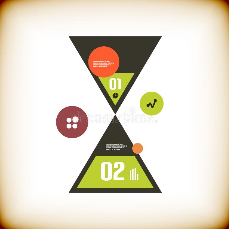 Modern Sand Clock Infographics Options Banner Stock Vector ...