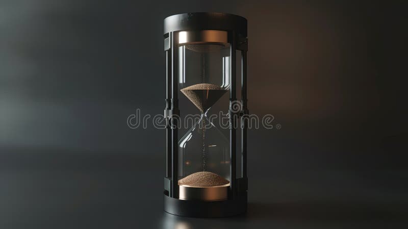 Modern Sand Timer with Minimal Sand, Showcasing Innovative Design in ...