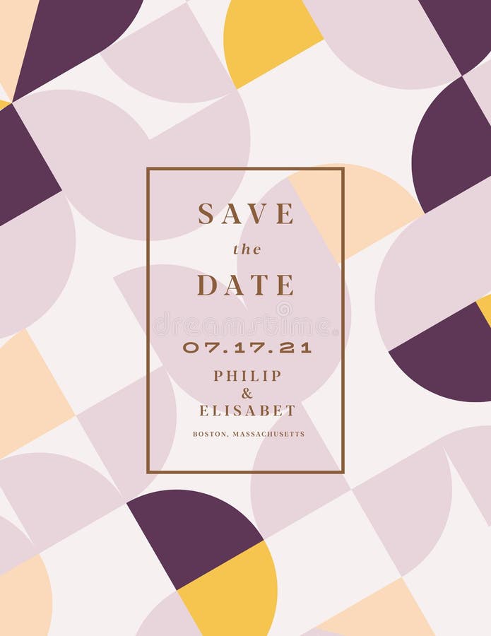 Modern Save the Date Template. Modern Design Stock Vector ...
