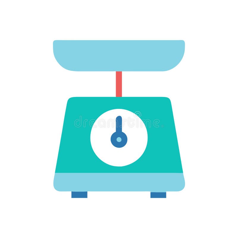 Modern Scale Icon for Weighing Stock Illustration - Illustration of ...